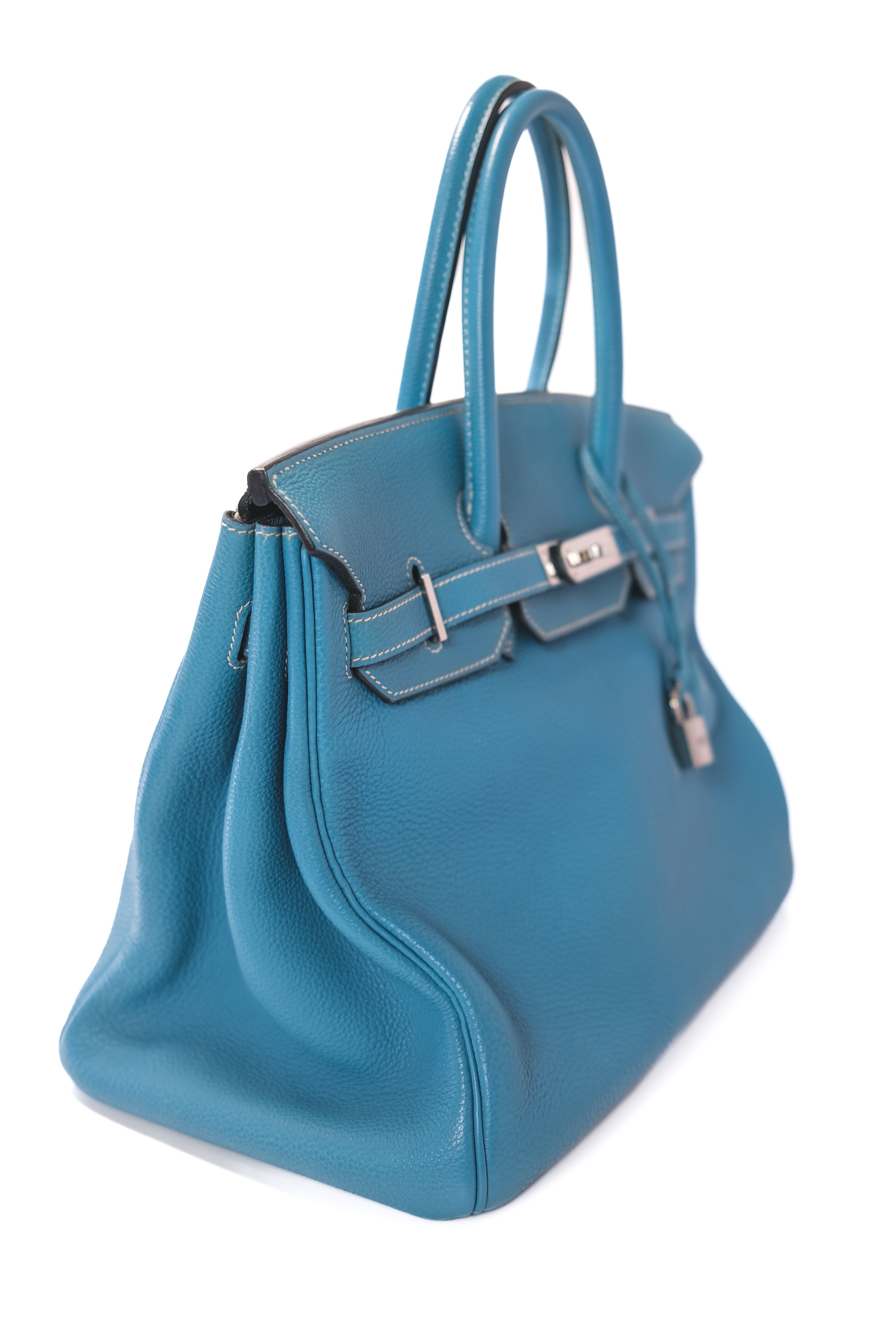 Birkin 35 Bleu Jean Palladium Hardware Togo – Diamondlux9 LLC