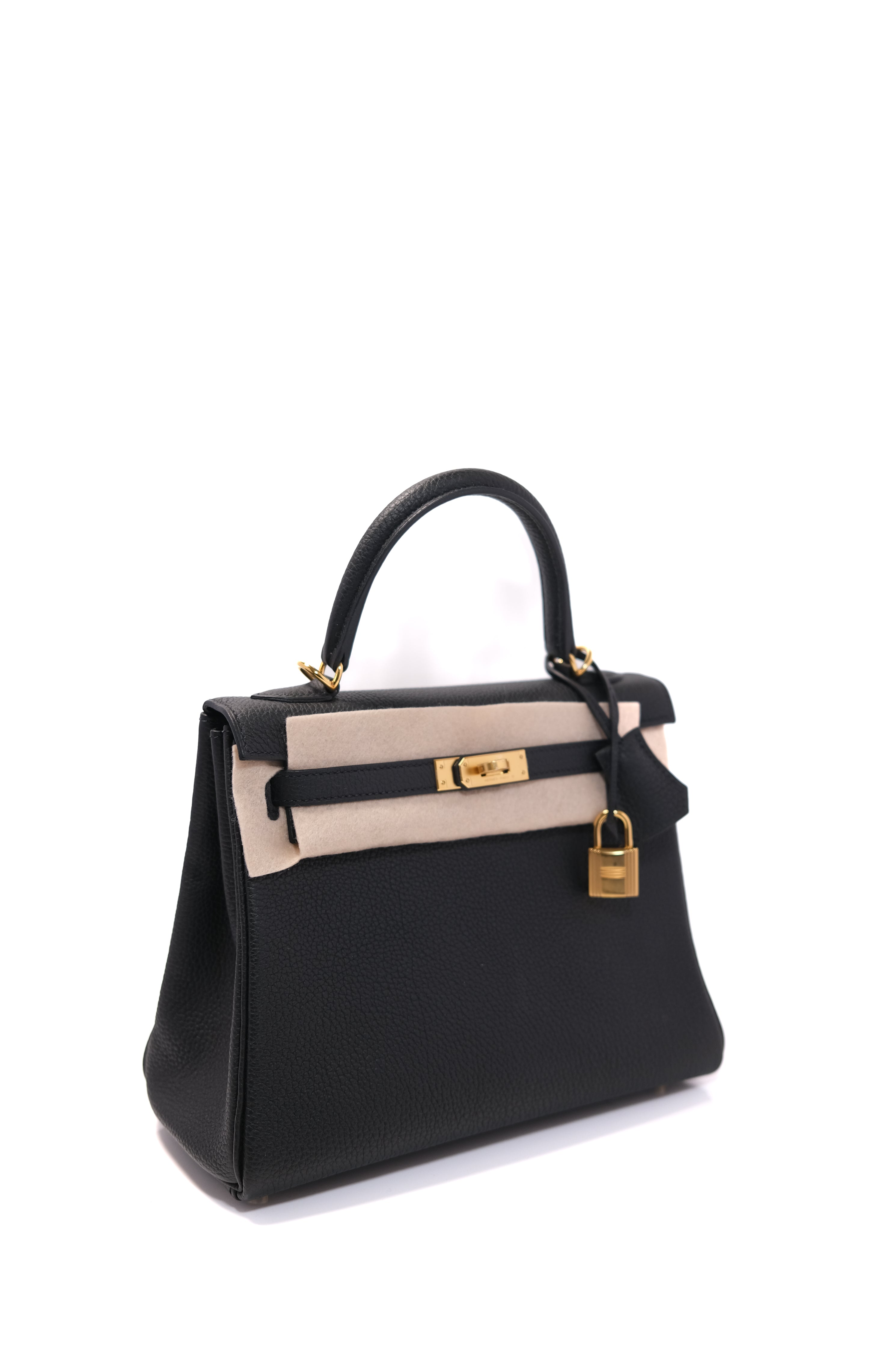 Kelly 25 Noir Gold Hardware Togo – Diamondlux9 LLC