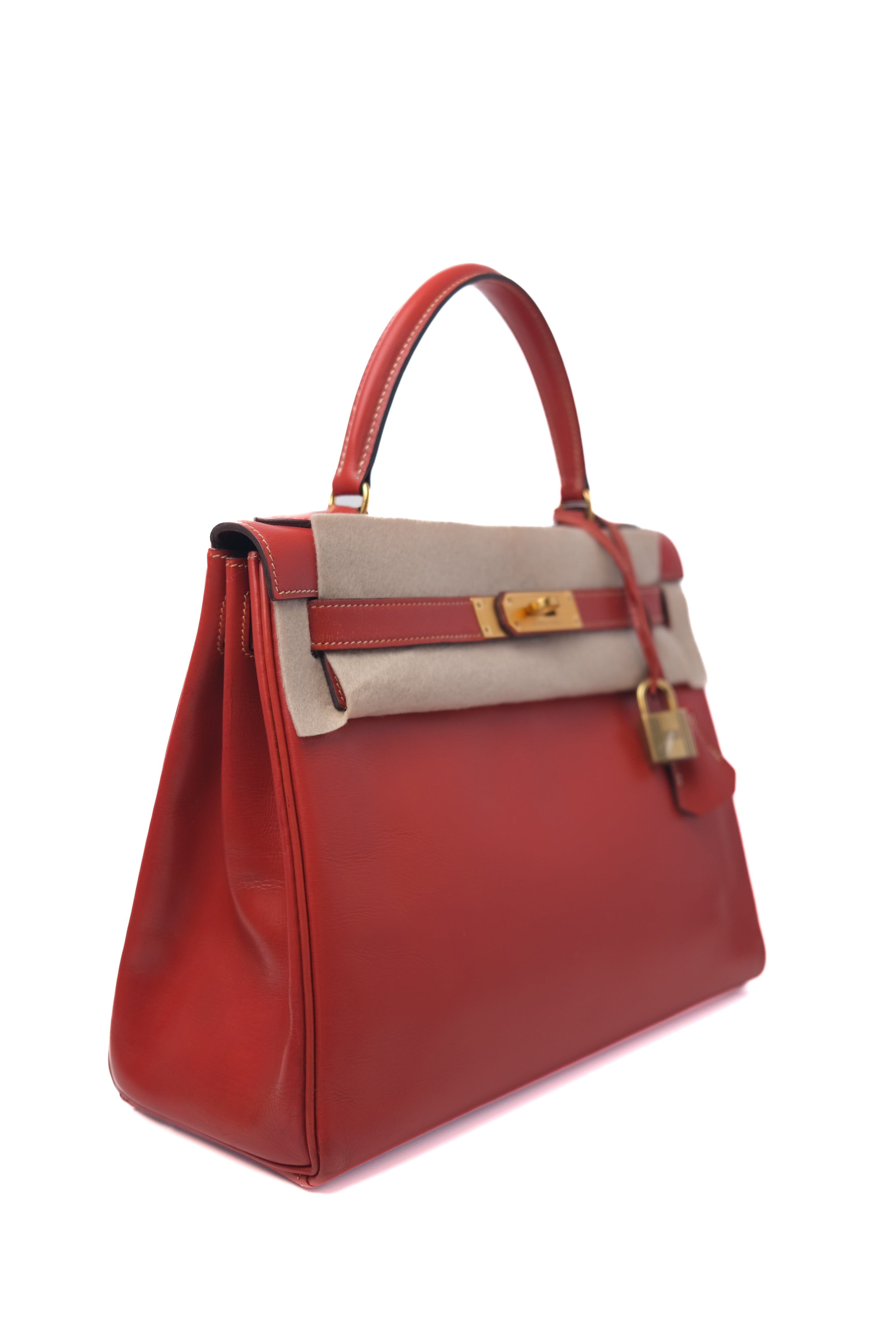 Kelly 28 Brique Gold Hardware Box 〇P – Diamondlux9 LLC