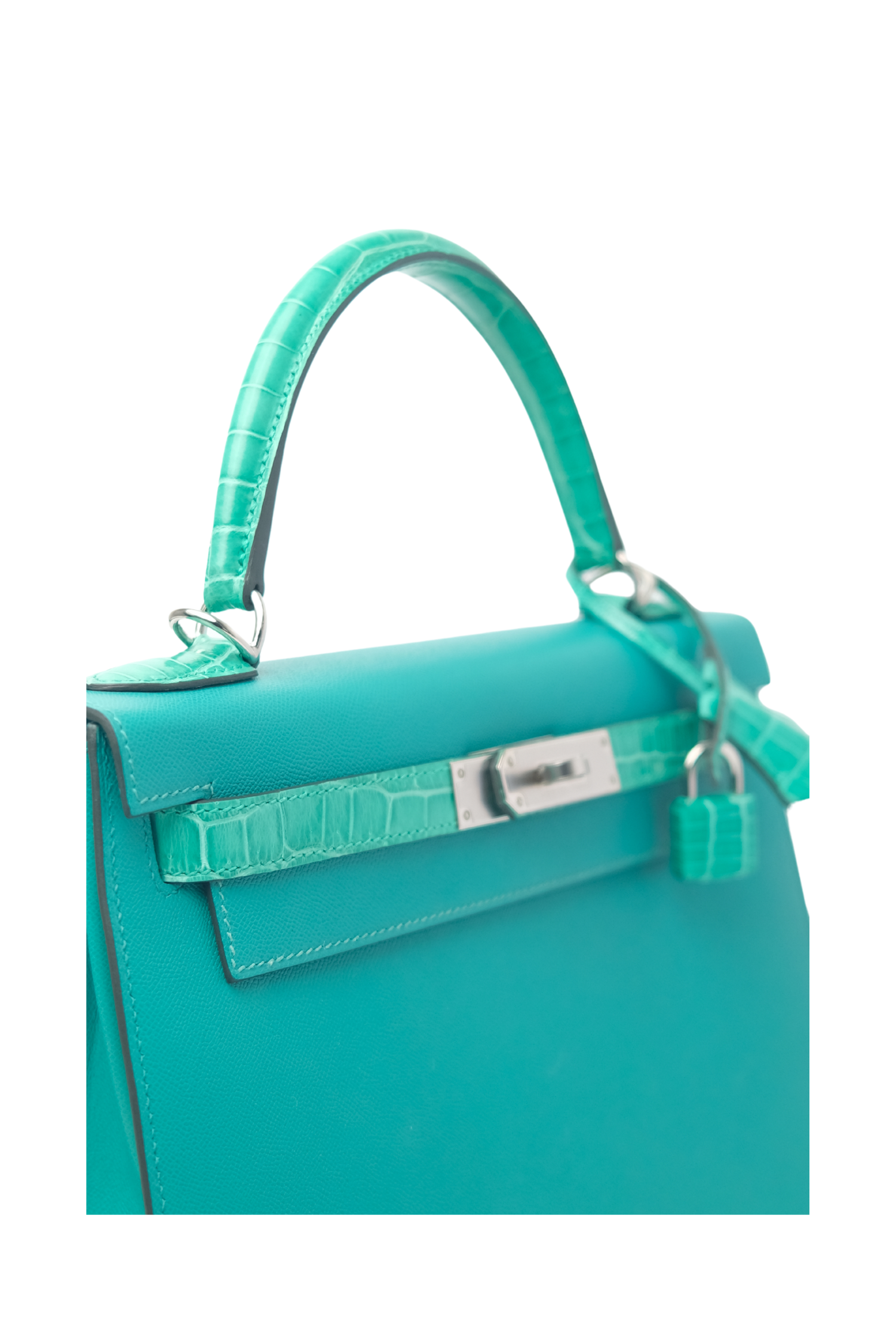 Kelly 28 Vert Jade Touch Epsom/Nilo Croco Z – Diamondlux9 LLC